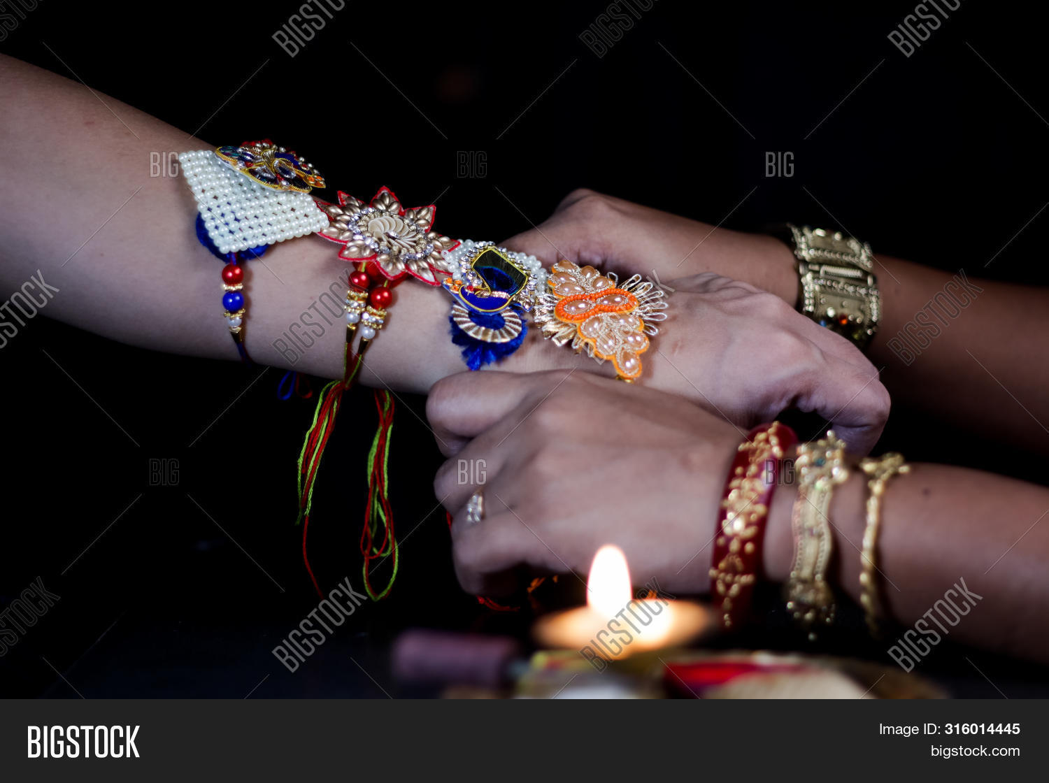 Hand Lady Tying Rakhi Image & Photo (Free Trial) | Bigstock