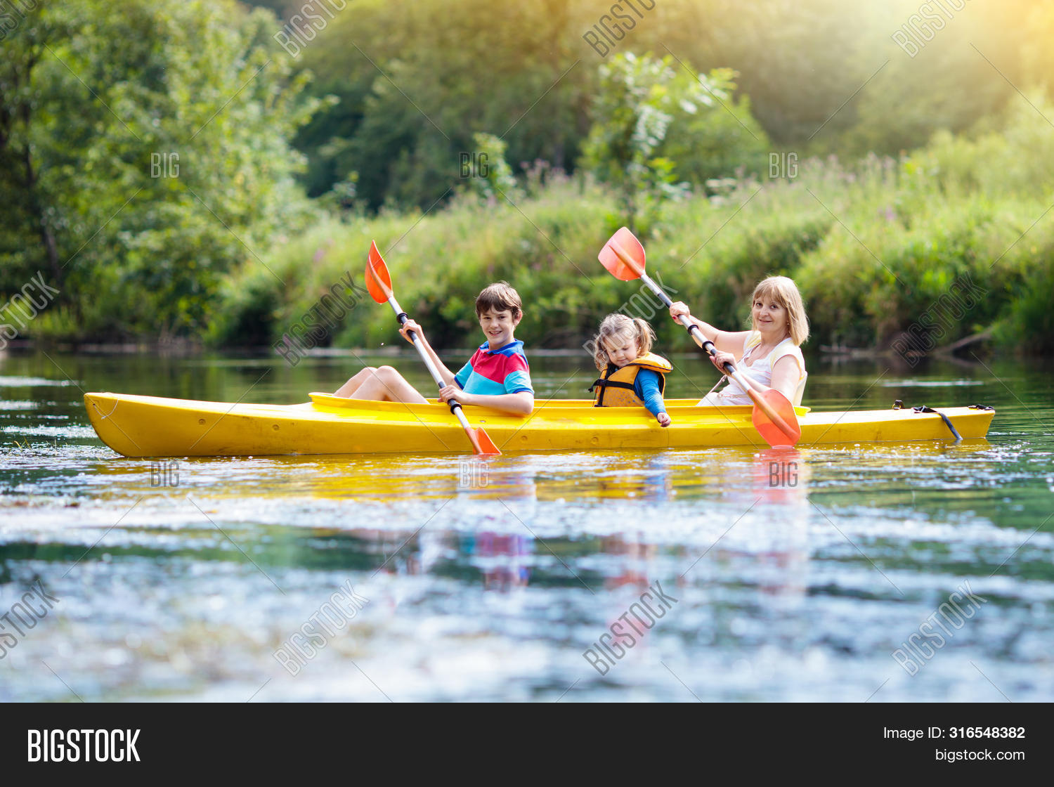 Child On Kayak. Kids Image & Photo (Free Trial) | Bigstock