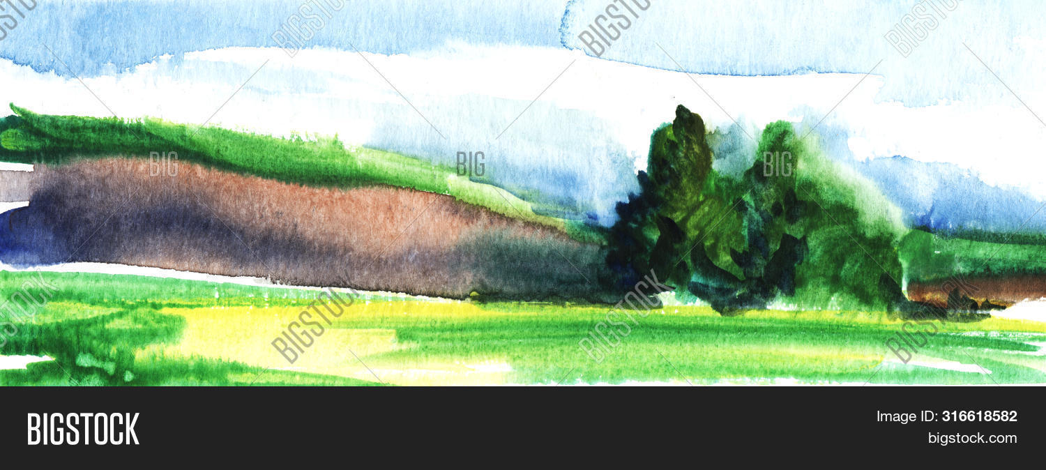 Simple Landscape. Image & Photo (Free Trial) | Bigstock