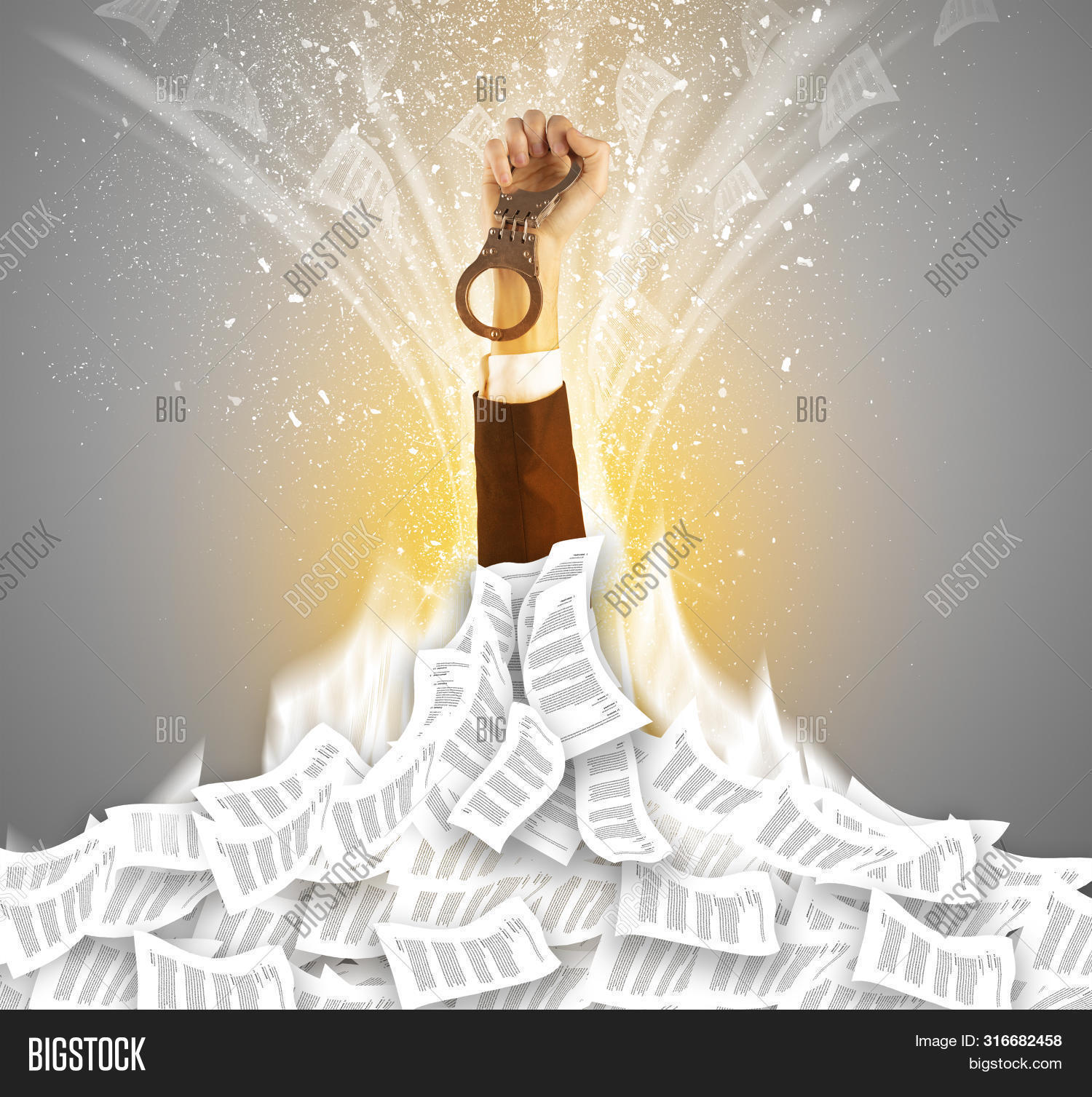 Hand Buried Document Image & Photo (Free Trial) | Bigstock