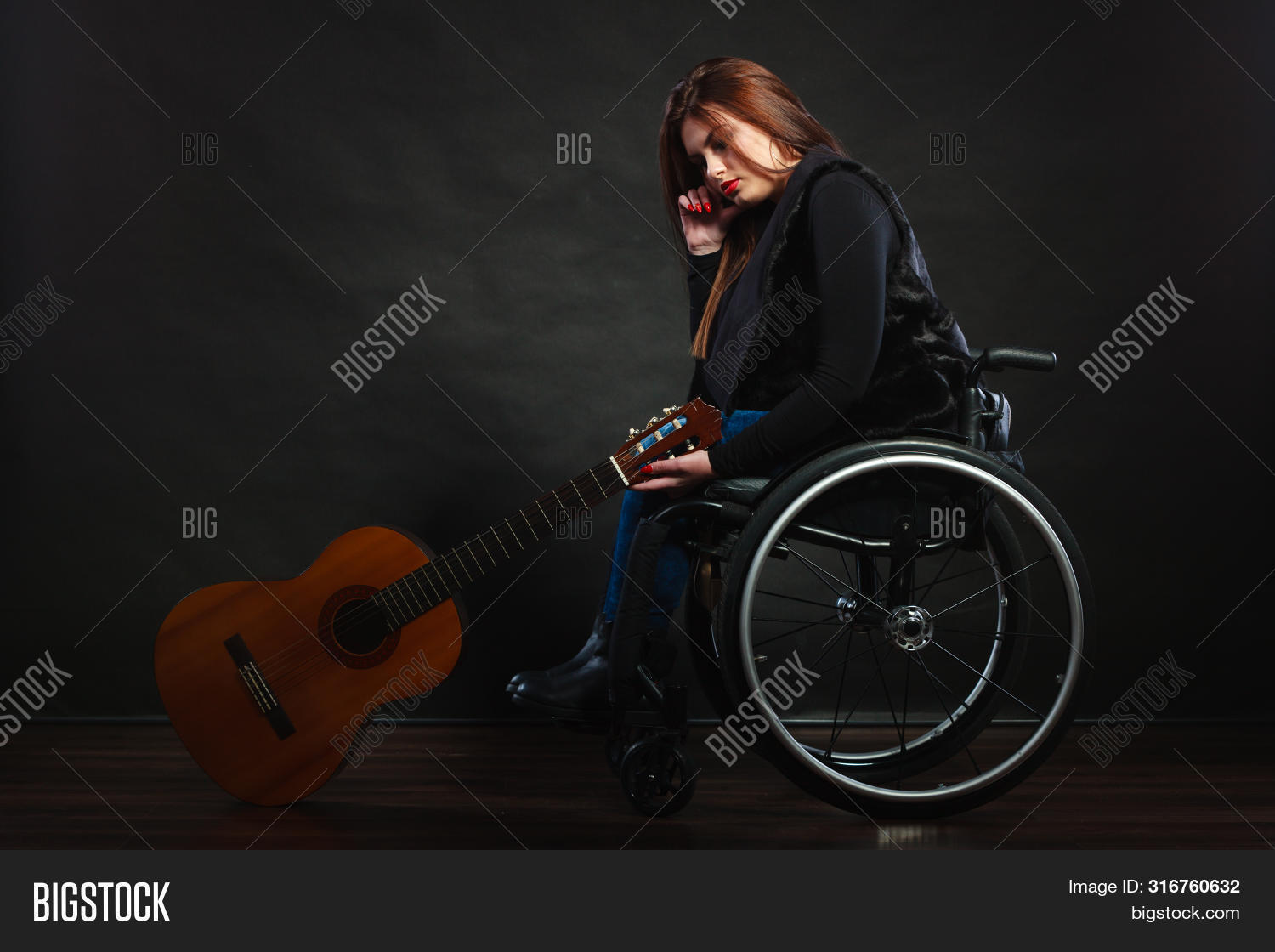 Sad Disabled Girl Image & Photo (Free Trial) | Bigstock