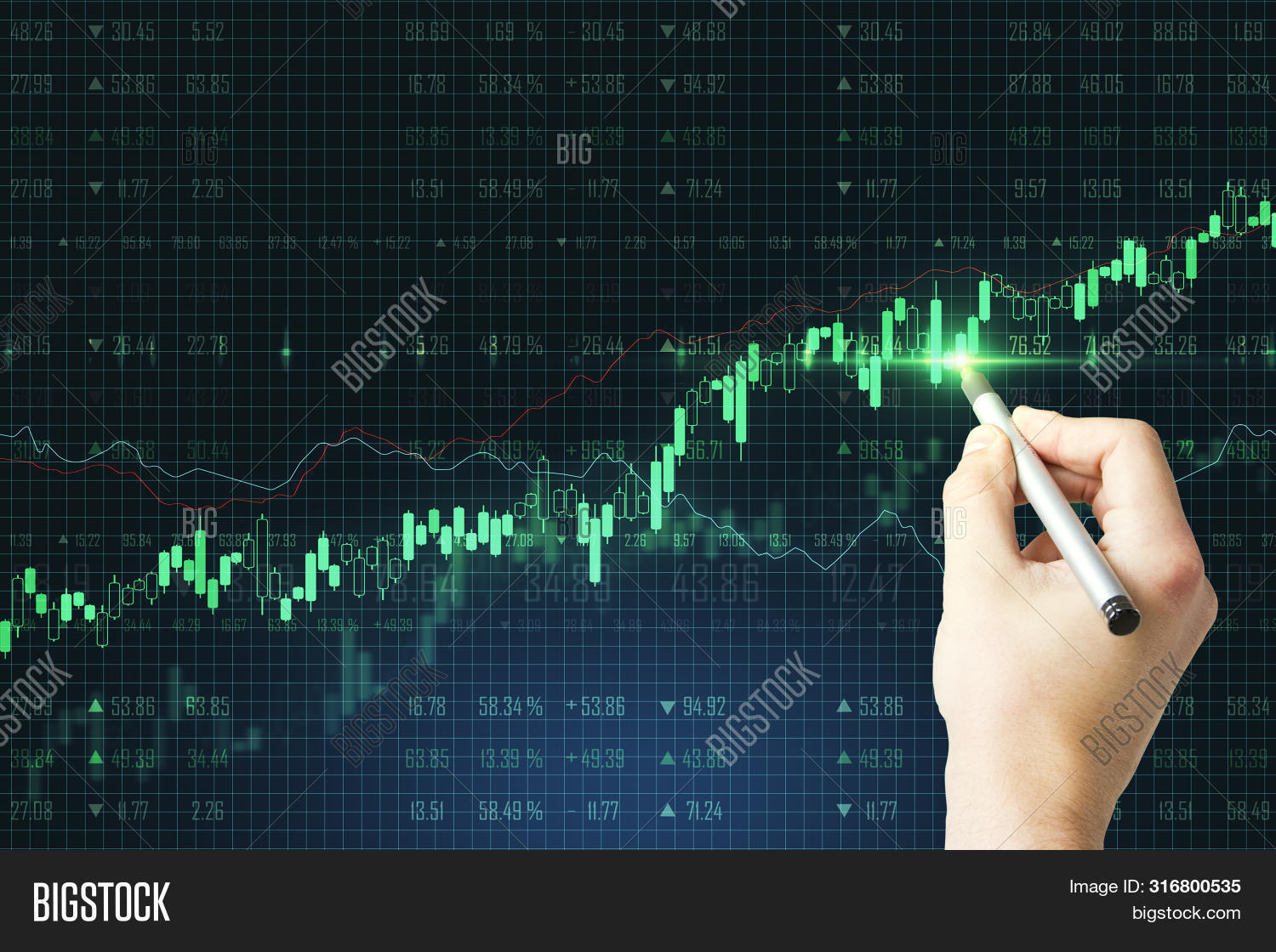 Imagen y foto Trading Concept Man (prueba gratis) | Bigstock