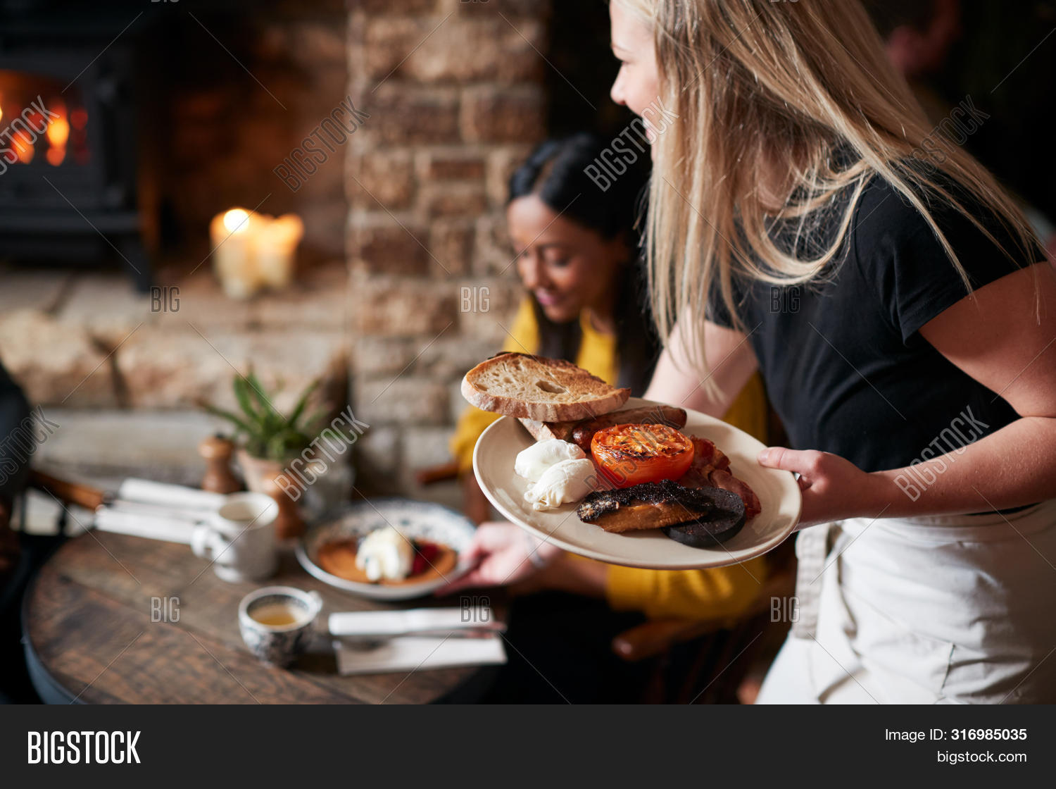 Close Waitress Working Image & Photo (Free Trial) | Bigstock