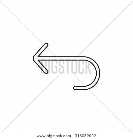 Simple Turn Back Vector & Photo (Free Trial) | Bigstock