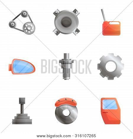Car Motor Parts Icon Vector & Photo (Free Trial) | Bigstock