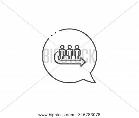 Queue Line Icon. Chat Vector & Photo (Free Trial) | Bigstock