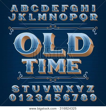 Old Time Alphabet Vector & Photo (Free Trial) | Bigstock