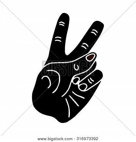 Victory Sign. Gesture Vector & Photo (Free Trial) | Bigstock