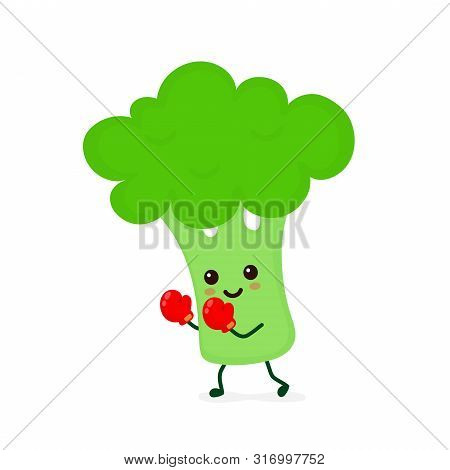 Cute Smiling Strong Vector & Photo (Free Trial) | Bigstock