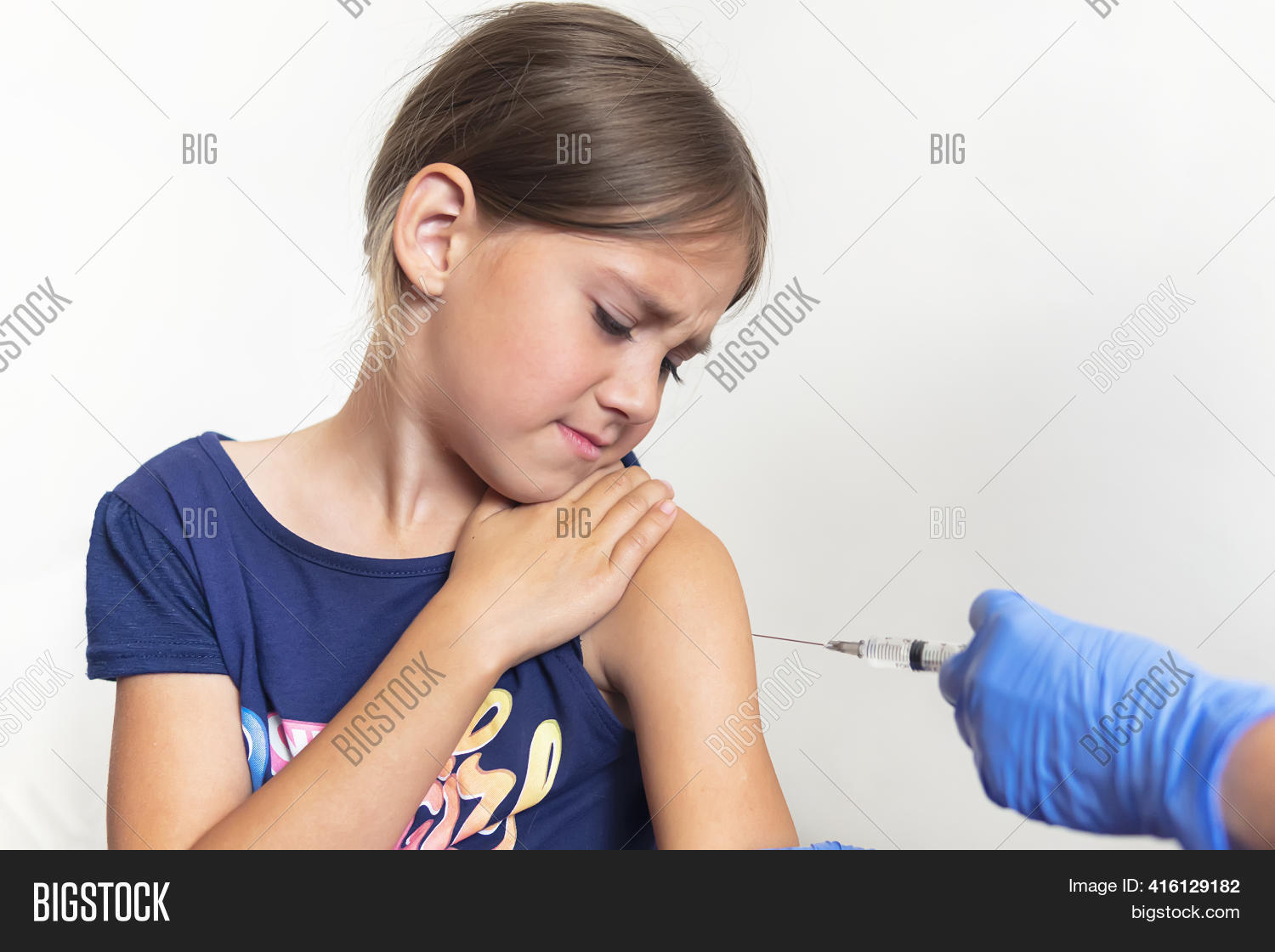 Girl Afraid Injections Image & Photo (Free Trial) | Bigstock