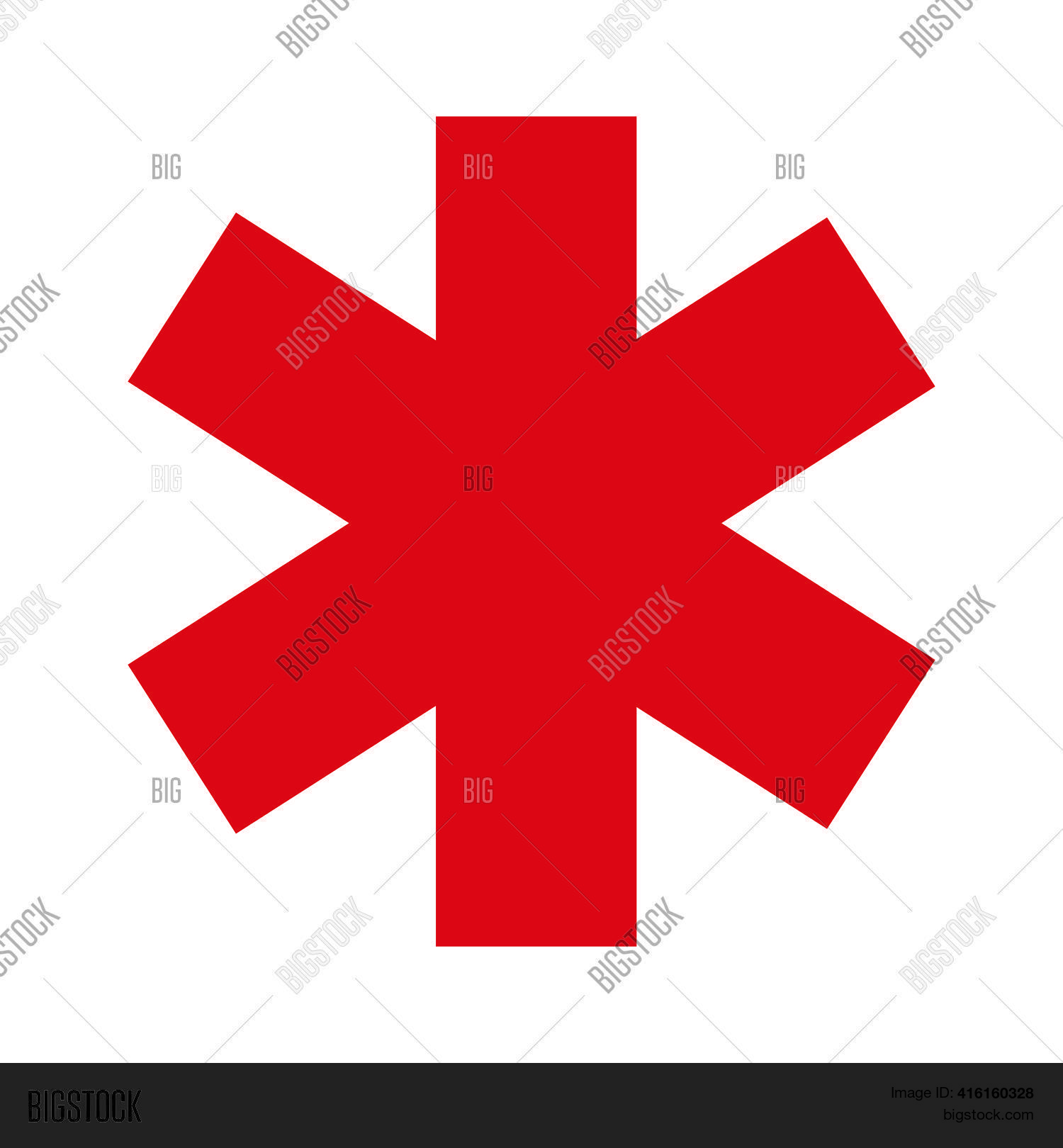 Medical Sign Star Vector & Photo (Free Trial) | Bigstock