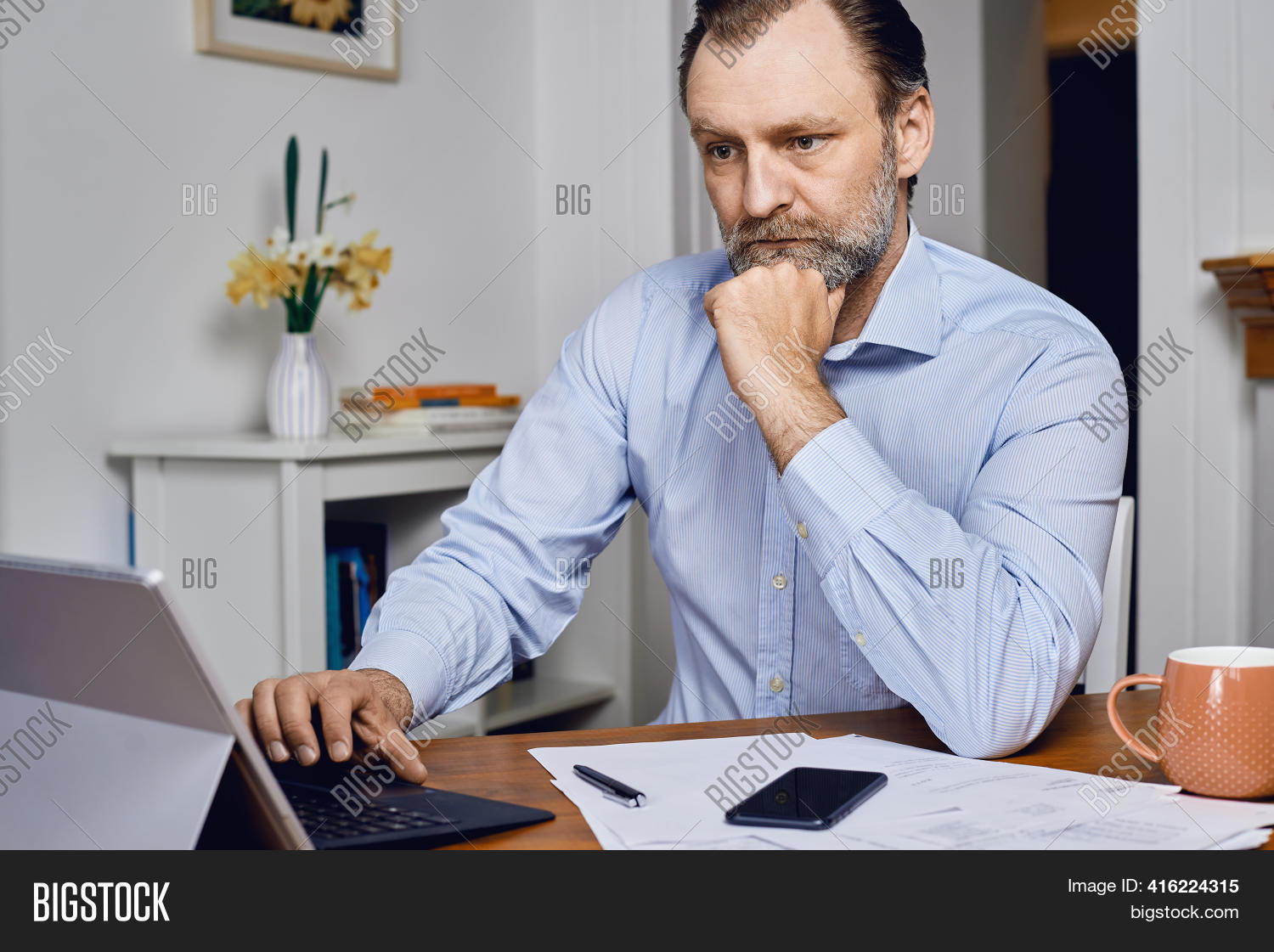 Businessman Work Home Image & Photo (Free Trial) | Bigstock
