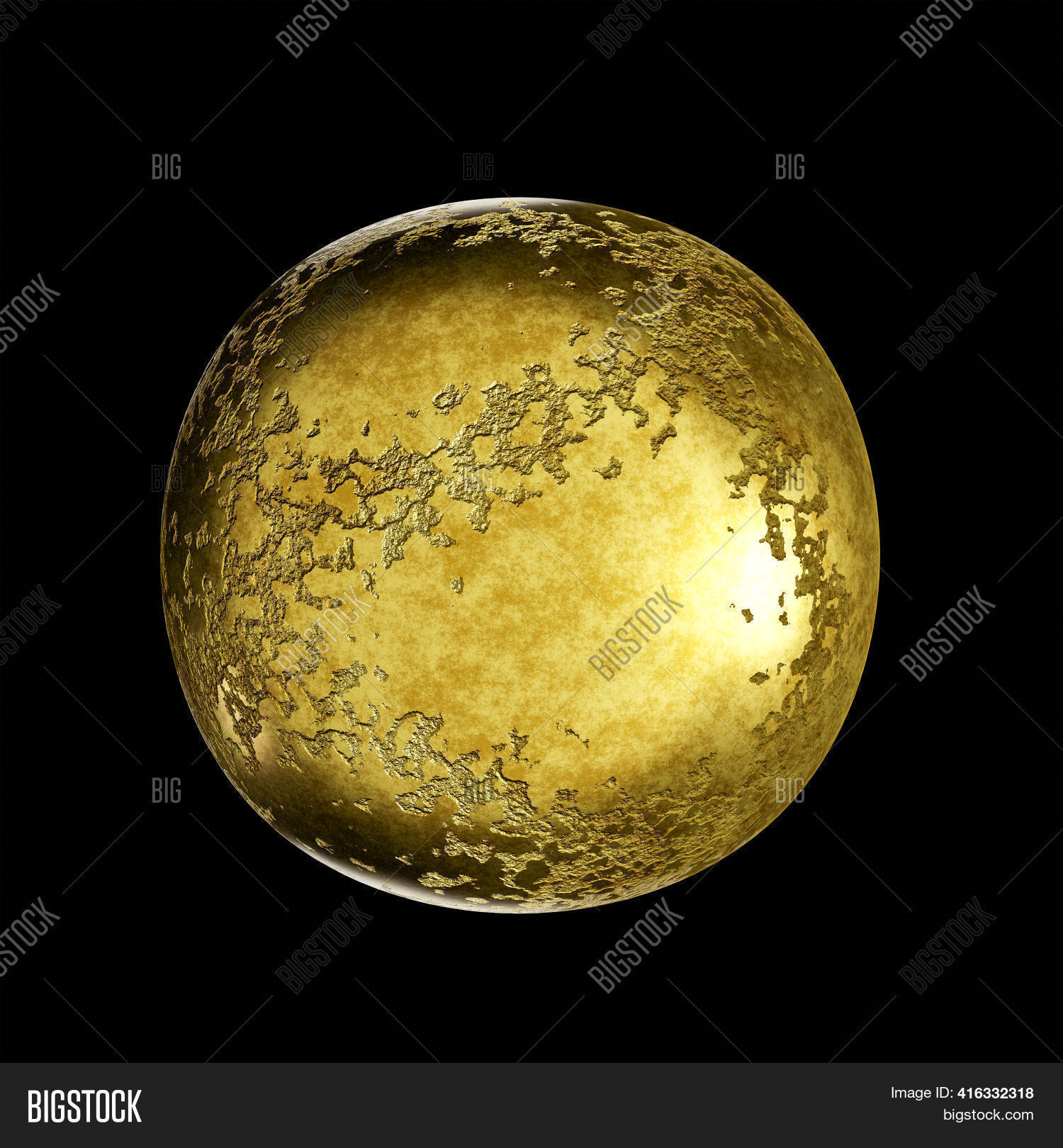 Round Ball Gold Color Image & Photo (Free Trial) | Bigstock