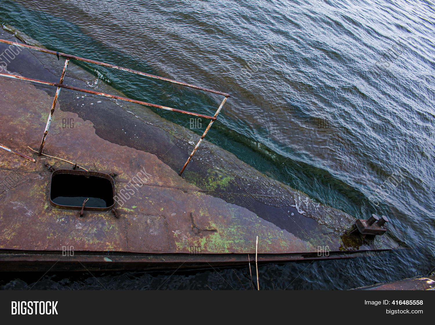 Old Rusty Sunken Pier Image & Photo (Free Trial) | Bigstock