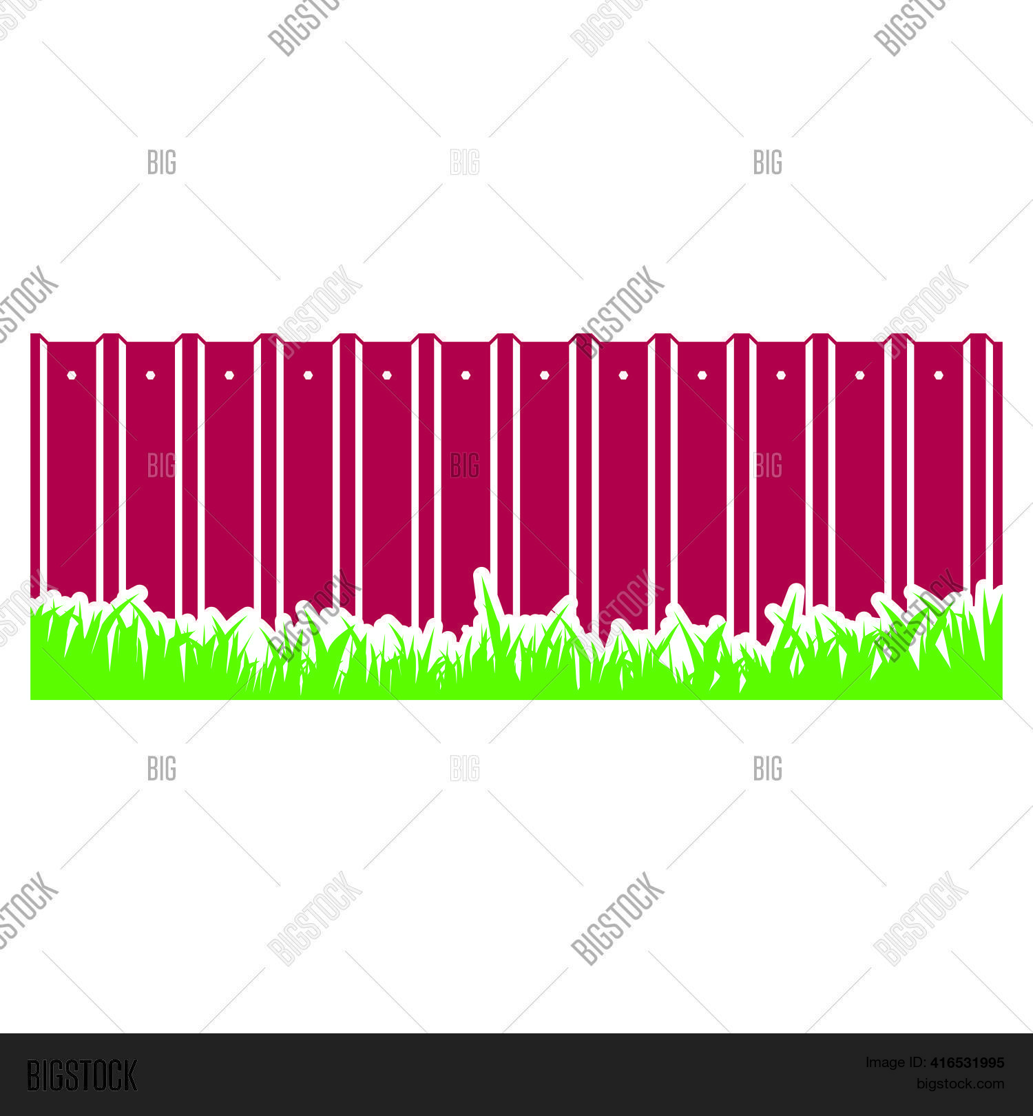 Fence Profile Sheet Vector & Photo (Free Trial) | Bigstock