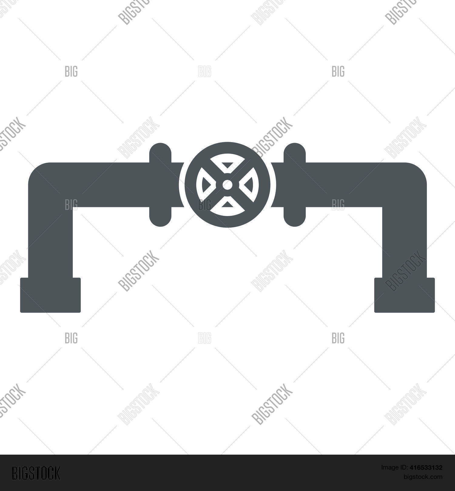 Gas Pipeline Icon Vector & Photo (Free Trial) | Bigstock