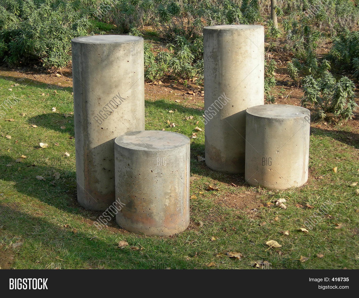 Stone Cylinders 02 Image & Photo (Free Trial) | Bigstock