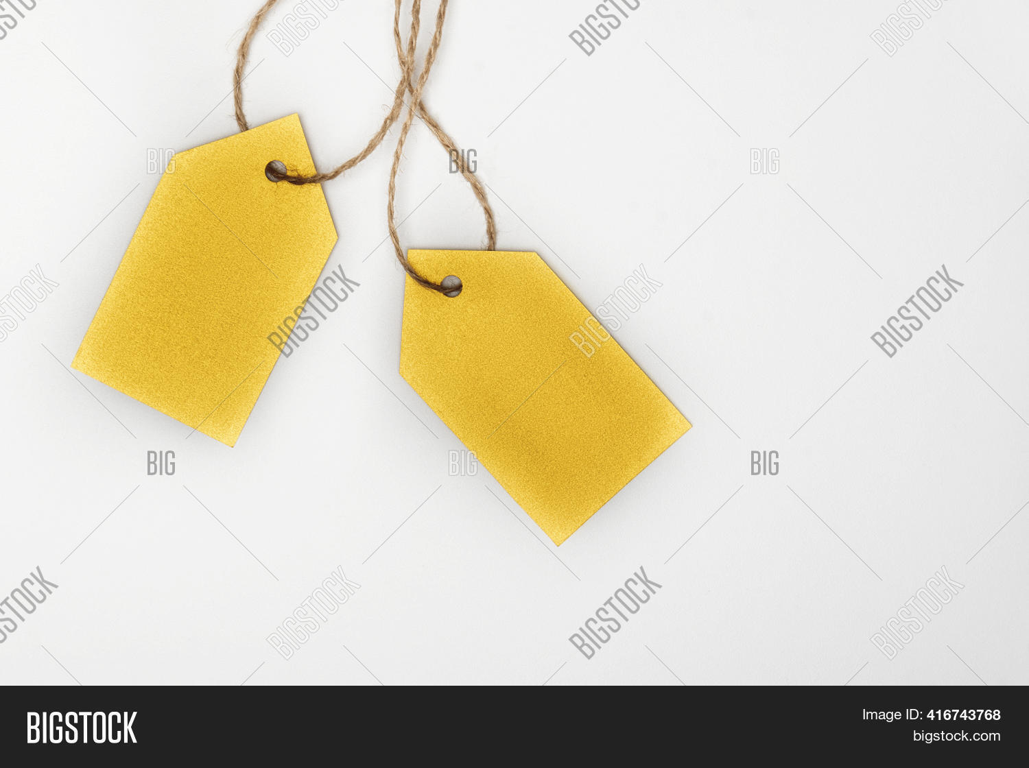 Yellow Clothing Tags Image & Photo (Free Trial) | Bigstock