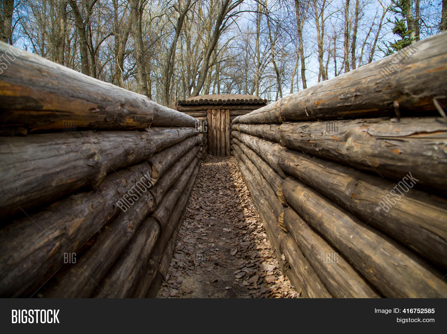 Trench Fortified Logs Image & Photo (Free Trial) | Bigstock