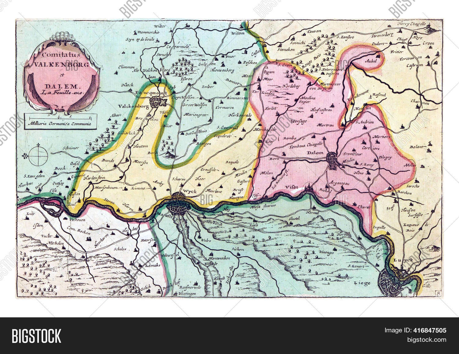 Map Valkenburg Dalhem Image & Photo (Free Trial) | Bigstock