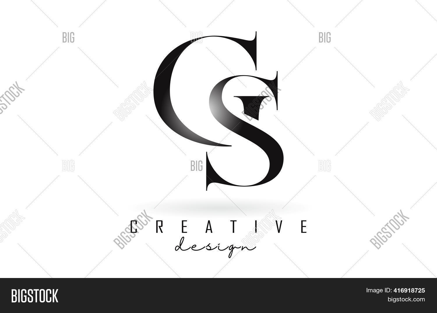 Gs G S Letter Design Vector & Photo (Free Trial) | Bigstock