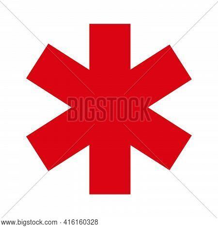 Medical Sign Star Vector & Photo (Free Trial) | Bigstock