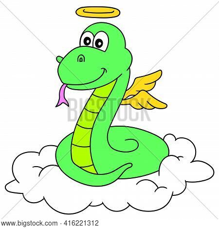 Angel Snake Flying Vector & Photo (Free Trial) | Bigstock