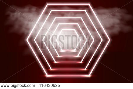 Neon Abstract Red Vector & Photo (Free Trial) | Bigstock