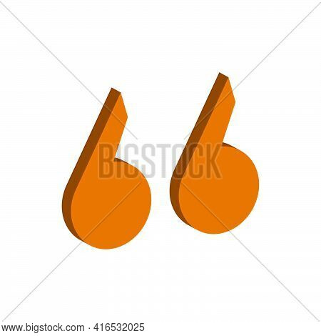 Double Commas.3d Vector & Photo (Free Trial) | Bigstock