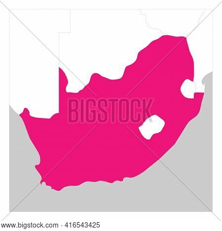 Map South Africa Pink Vector & Photo (Free Trial) | Bigstock