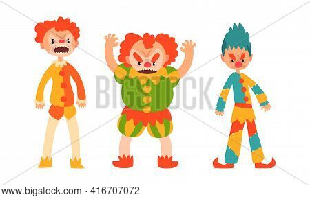 Angry Clowns Set, Vector & Photo (Free Trial) | Bigstock