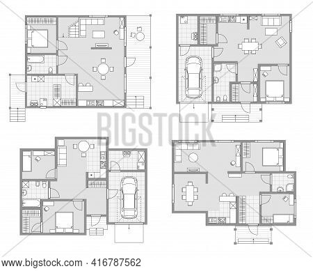 House Layout Vector & Photo (Free Trial) | Bigstock