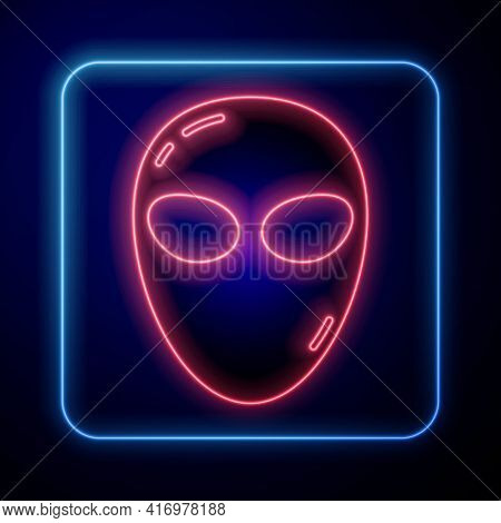 Glowing Neon Alien Vector & Photo (Free Trial) | Bigstock