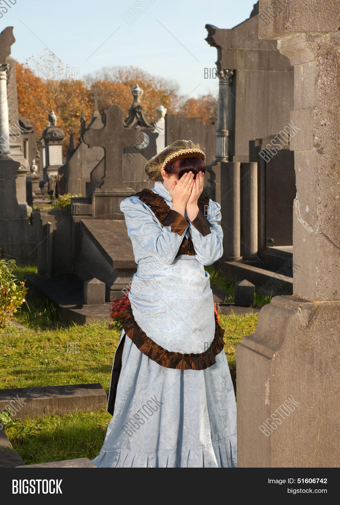 Crying Widow Victorian Image & Photo (Free Trial) | Bigstock