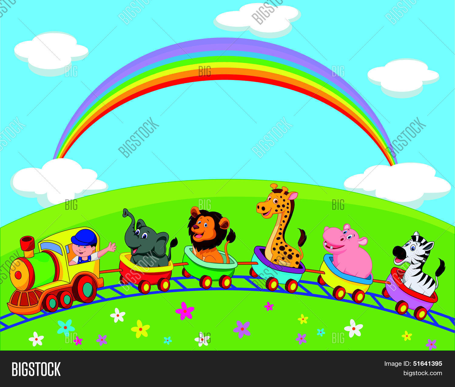 Top 132+ Animal train cartoon - Tariquerahman.net