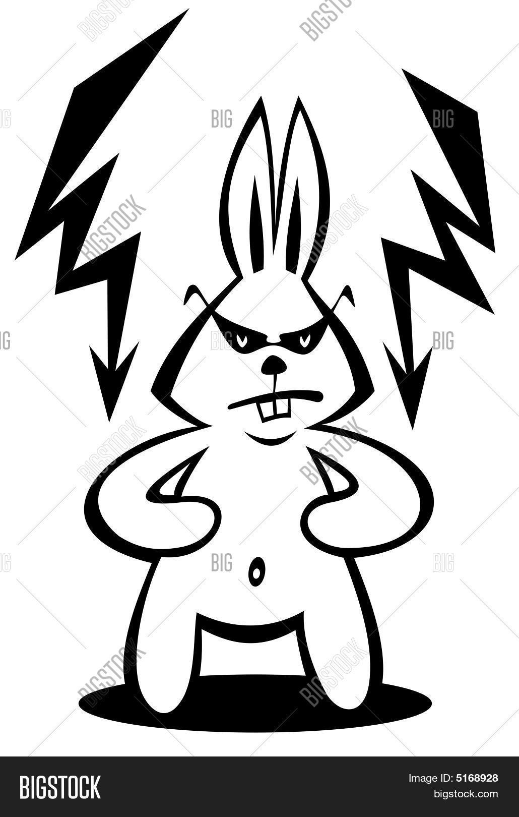 Cartoon Angry Rabbit Image & Photo (Free Trial) | Bigstock