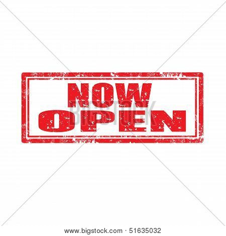 Now Open-stamp Vector & Photo (Free Trial) | Bigstock