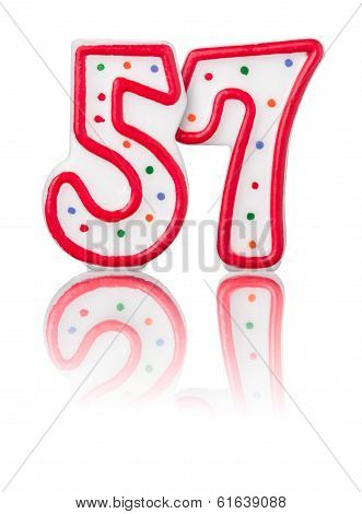 Red Number 57 Image & Photo (Free Trial) | Bigstock