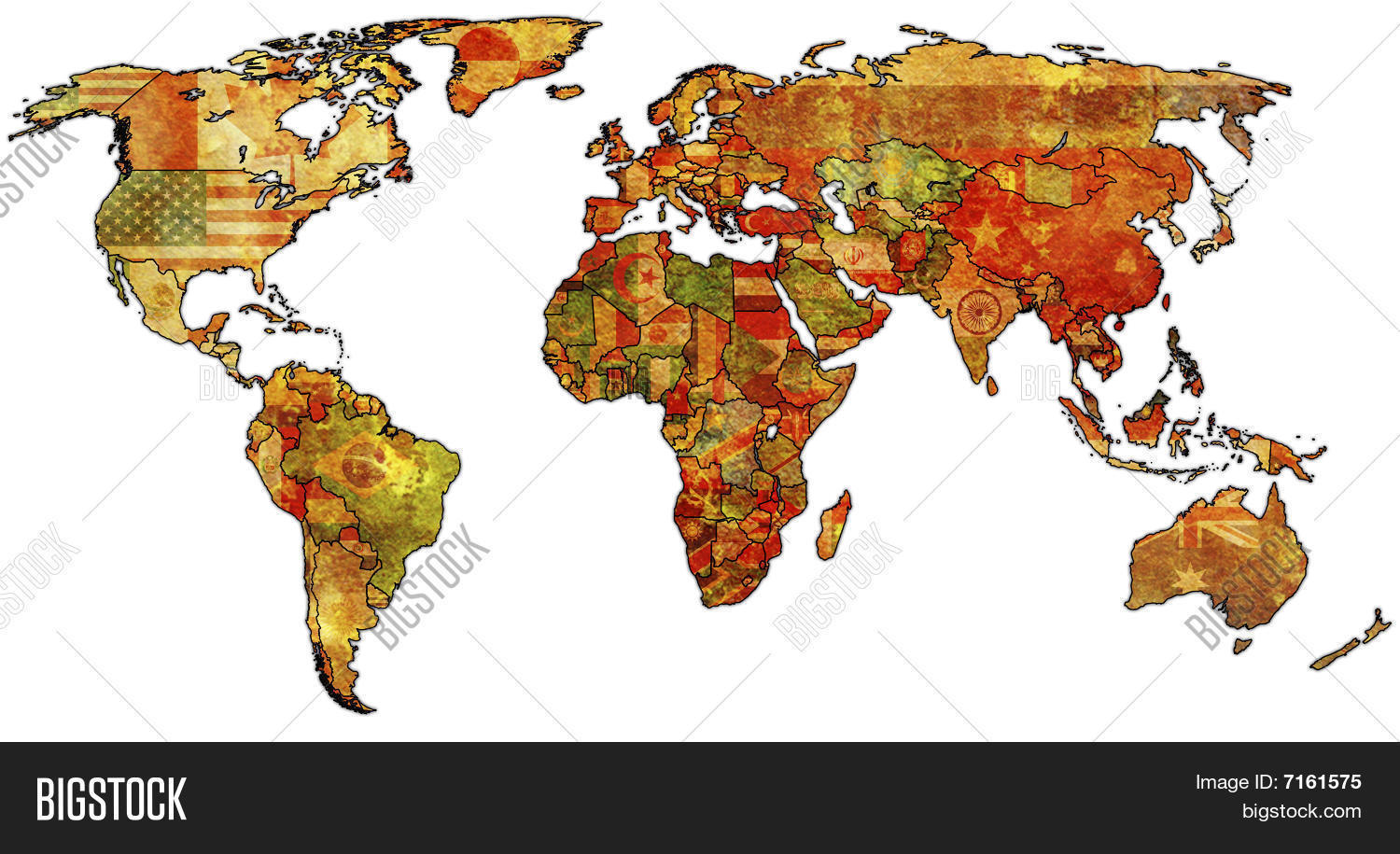 Political Map World Image & Photo (Free Trial) | Bigstock