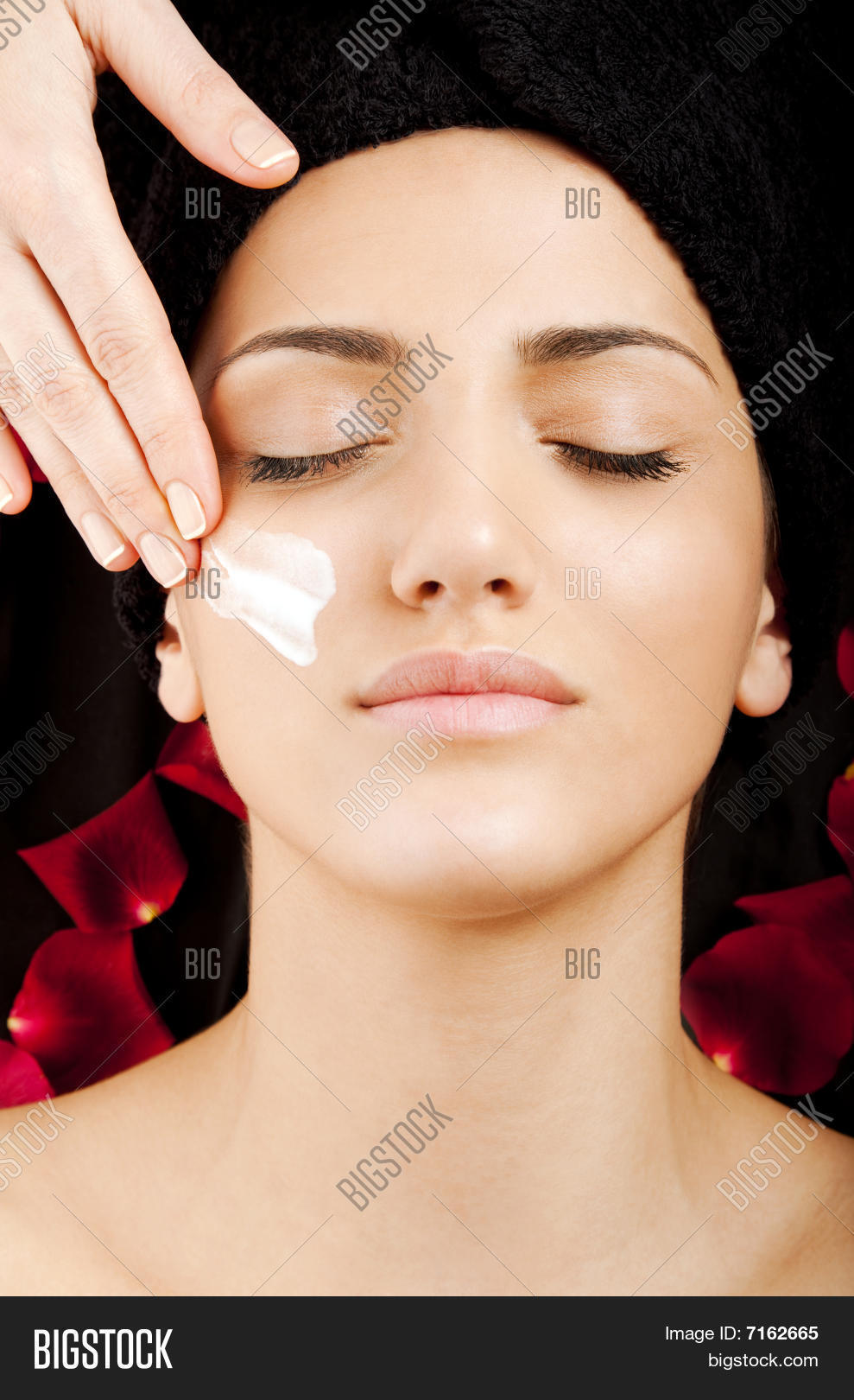Female Face Cream Care Image & Photo (Free Trial) | Bigstock