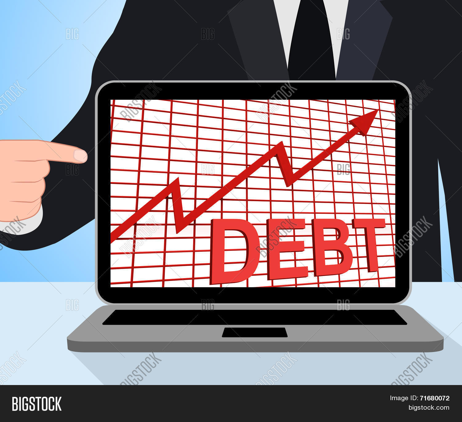 Debt Graph Chart Image & Photo (Free Trial) | Bigstock