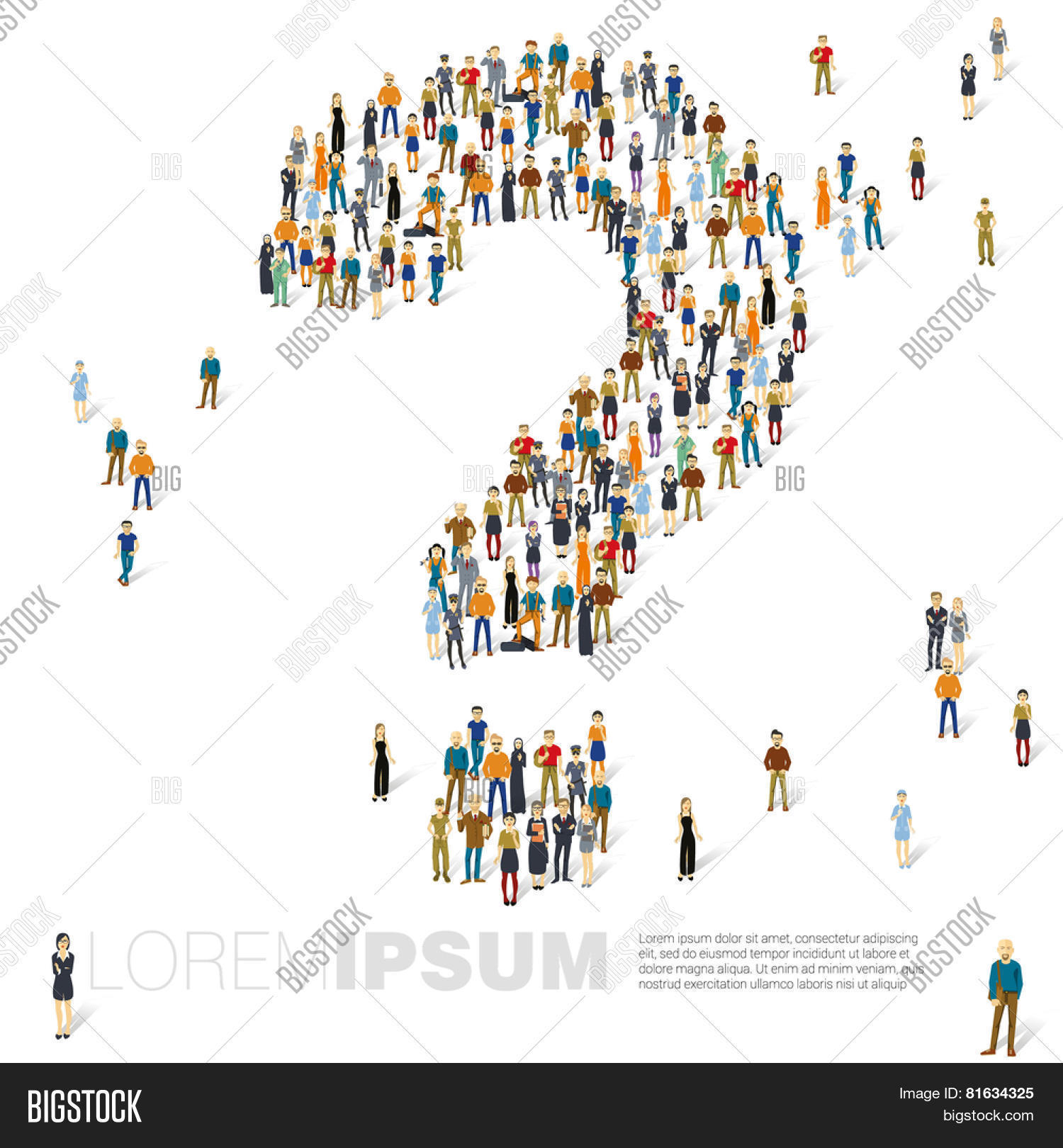 People Crowd Question Vector & Photo (Free Trial) | Bigstock