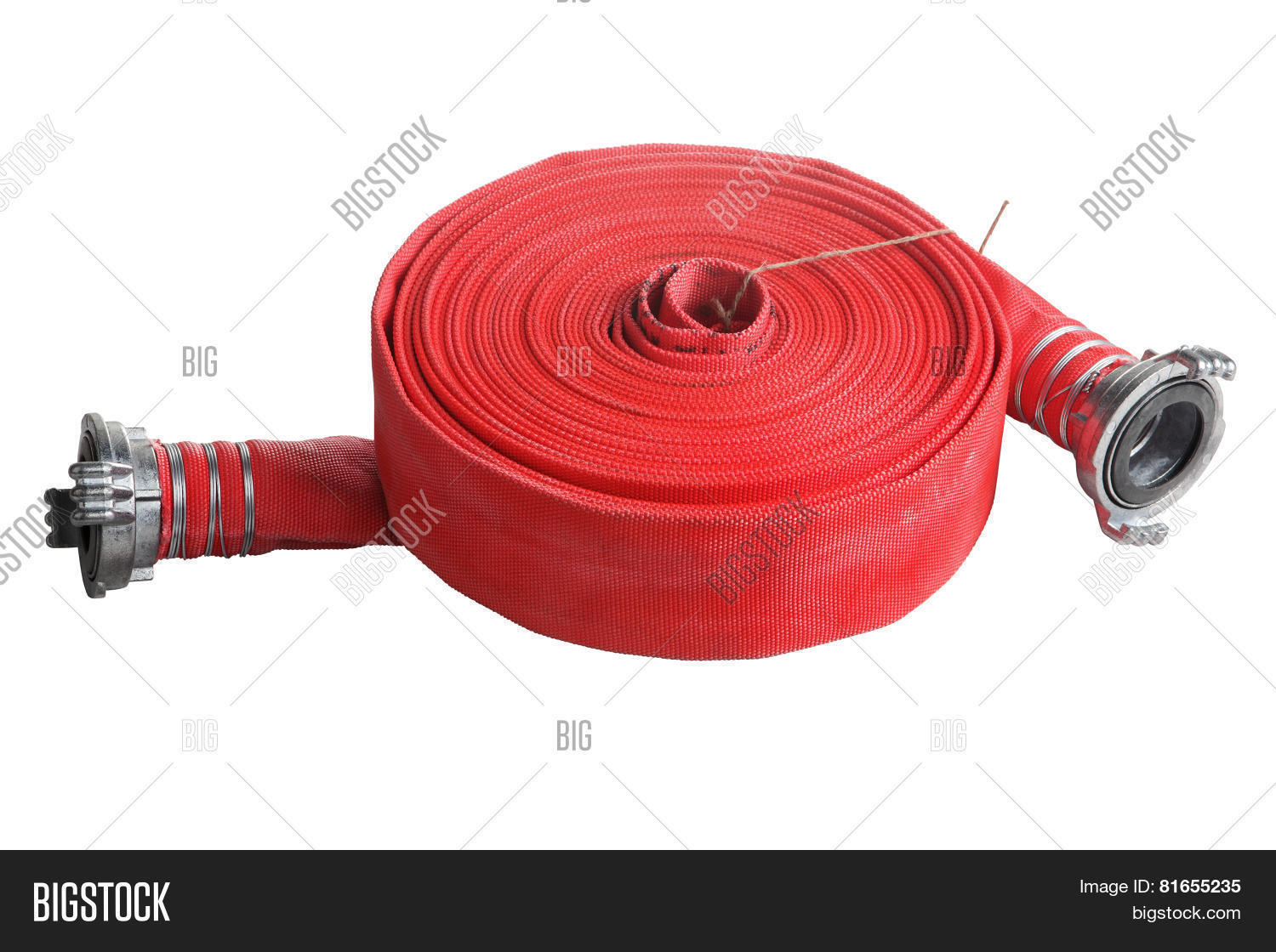 Rolled Red Fire Hose Image & Photo (Free Trial) | Bigstock