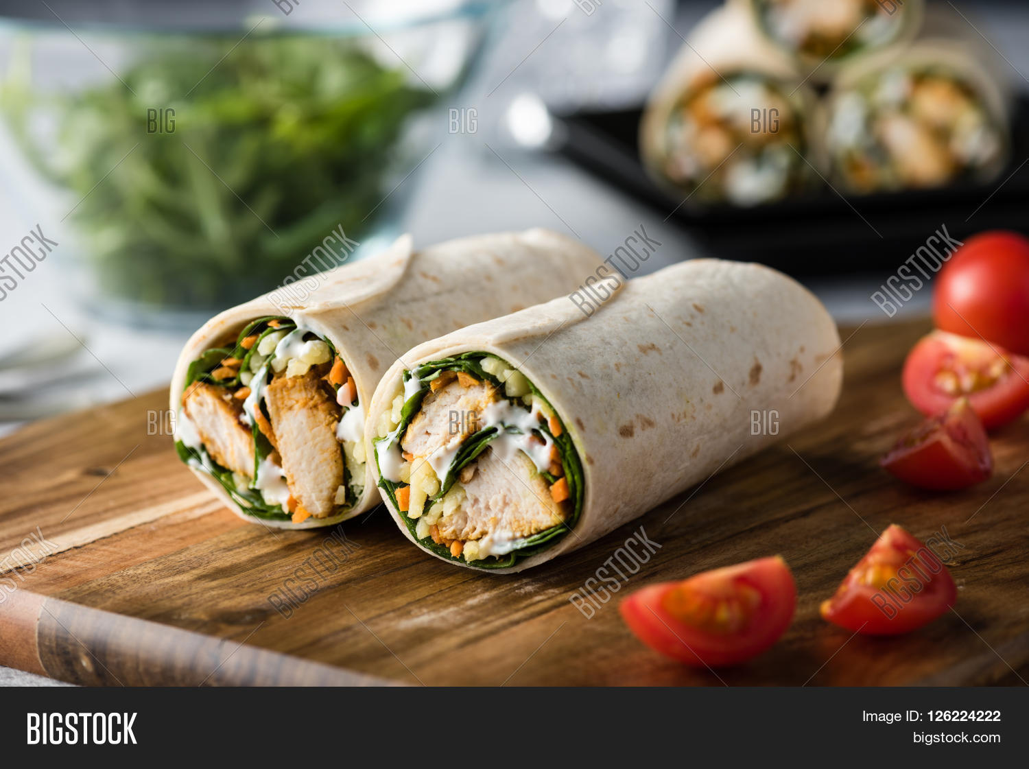 Tandoori Chicken Wrap Image & Photo (Free Trial) | Bigstock