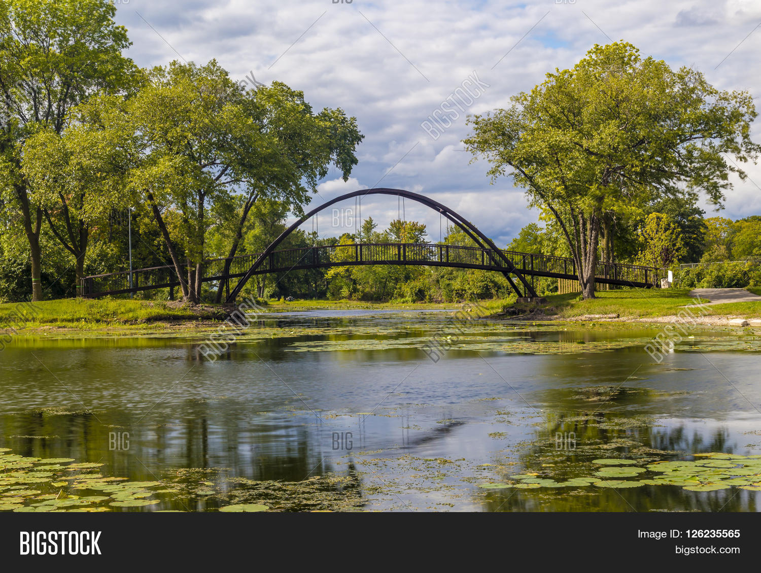 Small Pond Bridge Image & Photo (Free Trial) | Bigstock