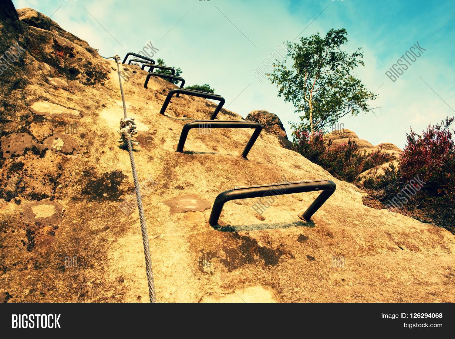 Climbers Metal Ladder Image & Photo (Free Trial) | Bigstock