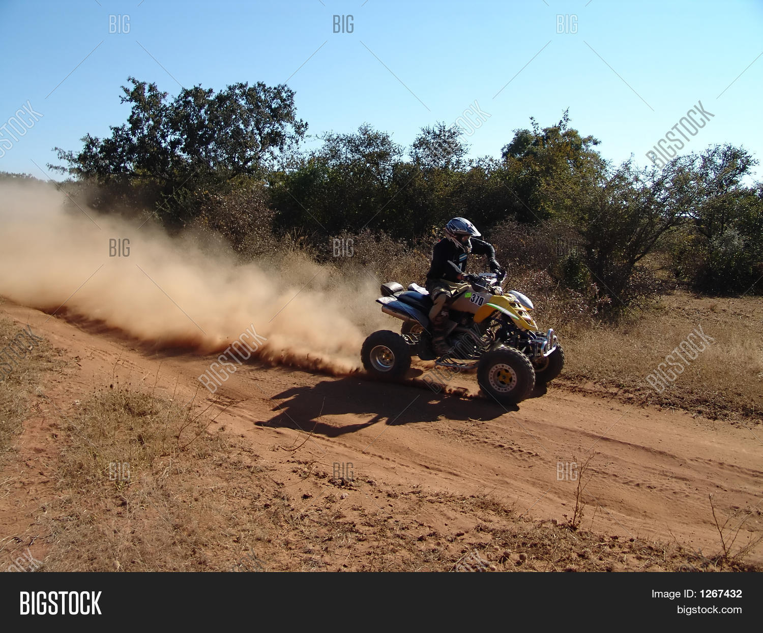 Quad Motorcycle Racing Image & Photo (Free Trial) | Bigstock