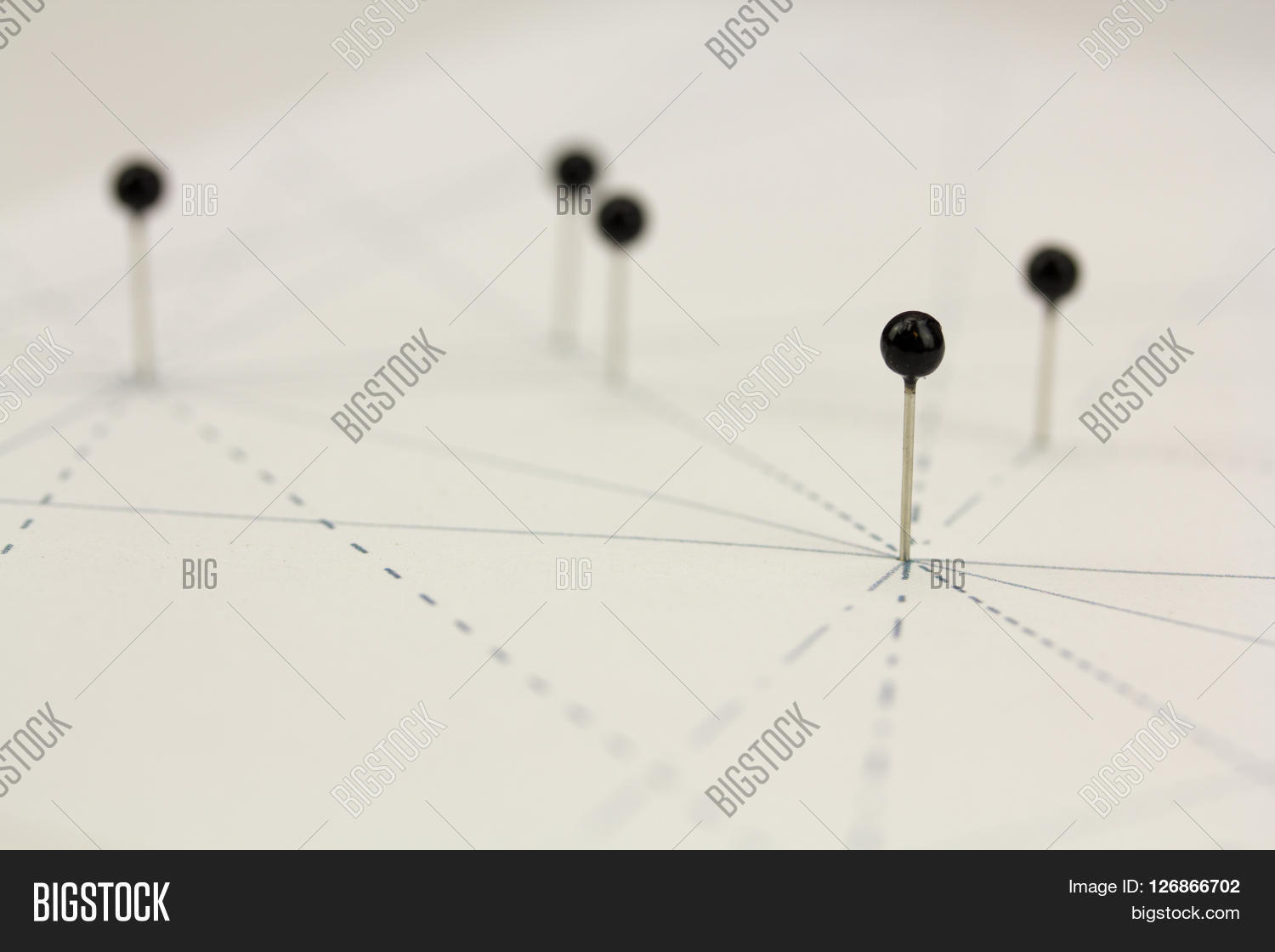 Black Pins Paper Image & Photo (Free Trial) | Bigstock