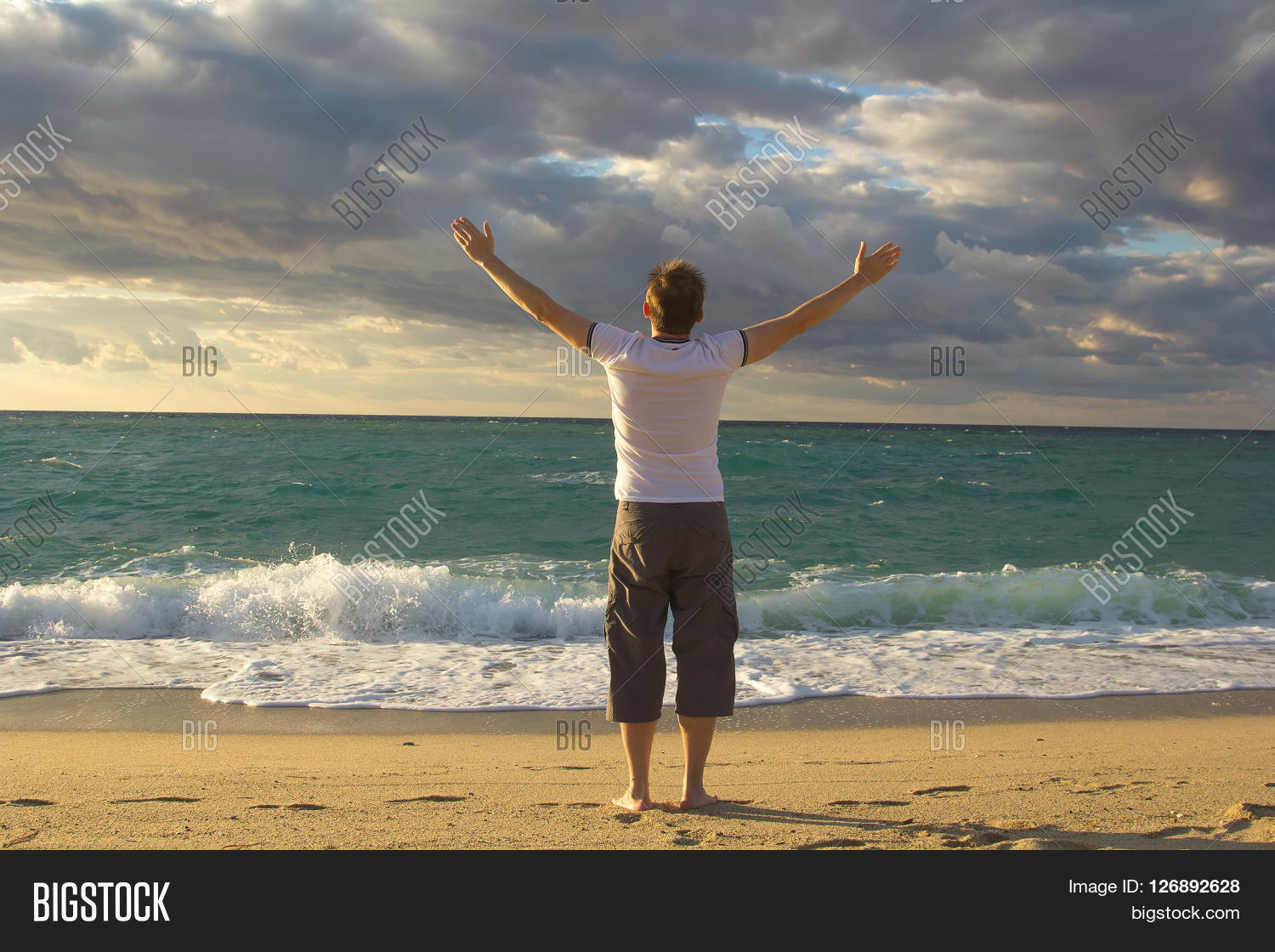 Man Raising Hands Open Image & Photo (Free Trial) | Bigstock