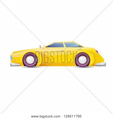 Cartoon Yellow Racing Vector & Photo (Free Trial) | Bigstock